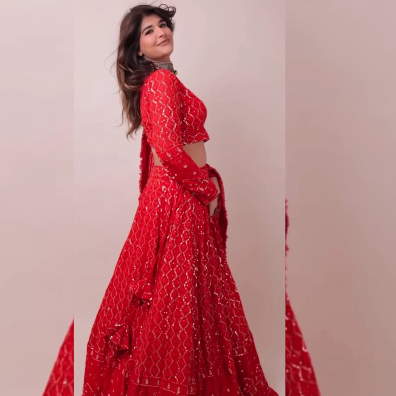 Tissue Georgette Hand Embroidered Lehenga – The Clothing Rack